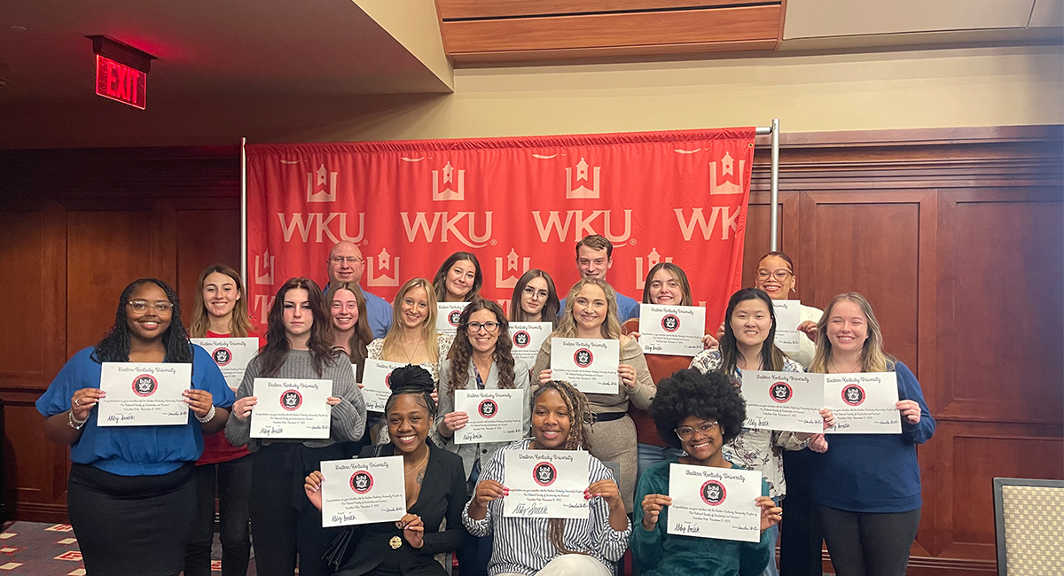 WKU’s Chapter of the National Society of Leadership and Success inducts ...