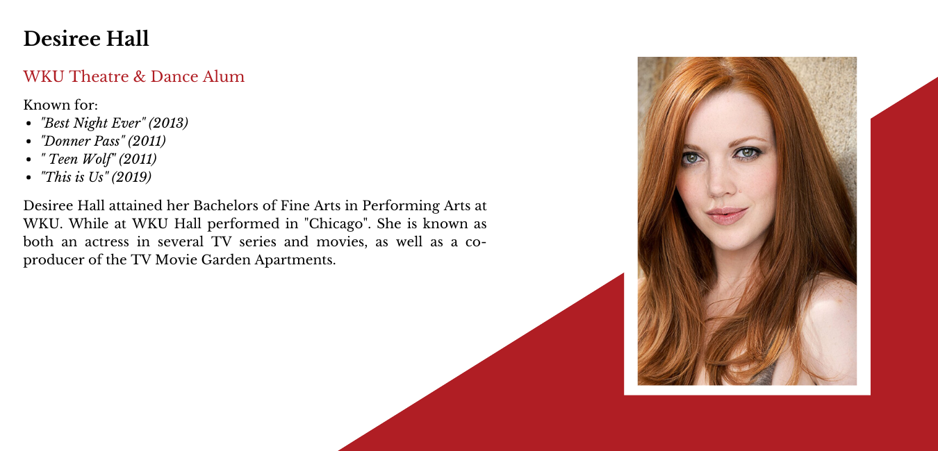 WKU Theatre & Dance Alumni | Western Kentucky University